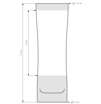 Sinus beer glass52 cl