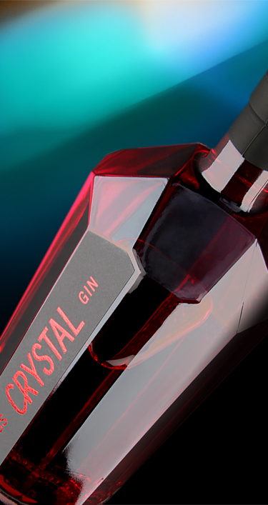 Crystal gin - the creation of a own bottle shape gin bottle - Univerre ...