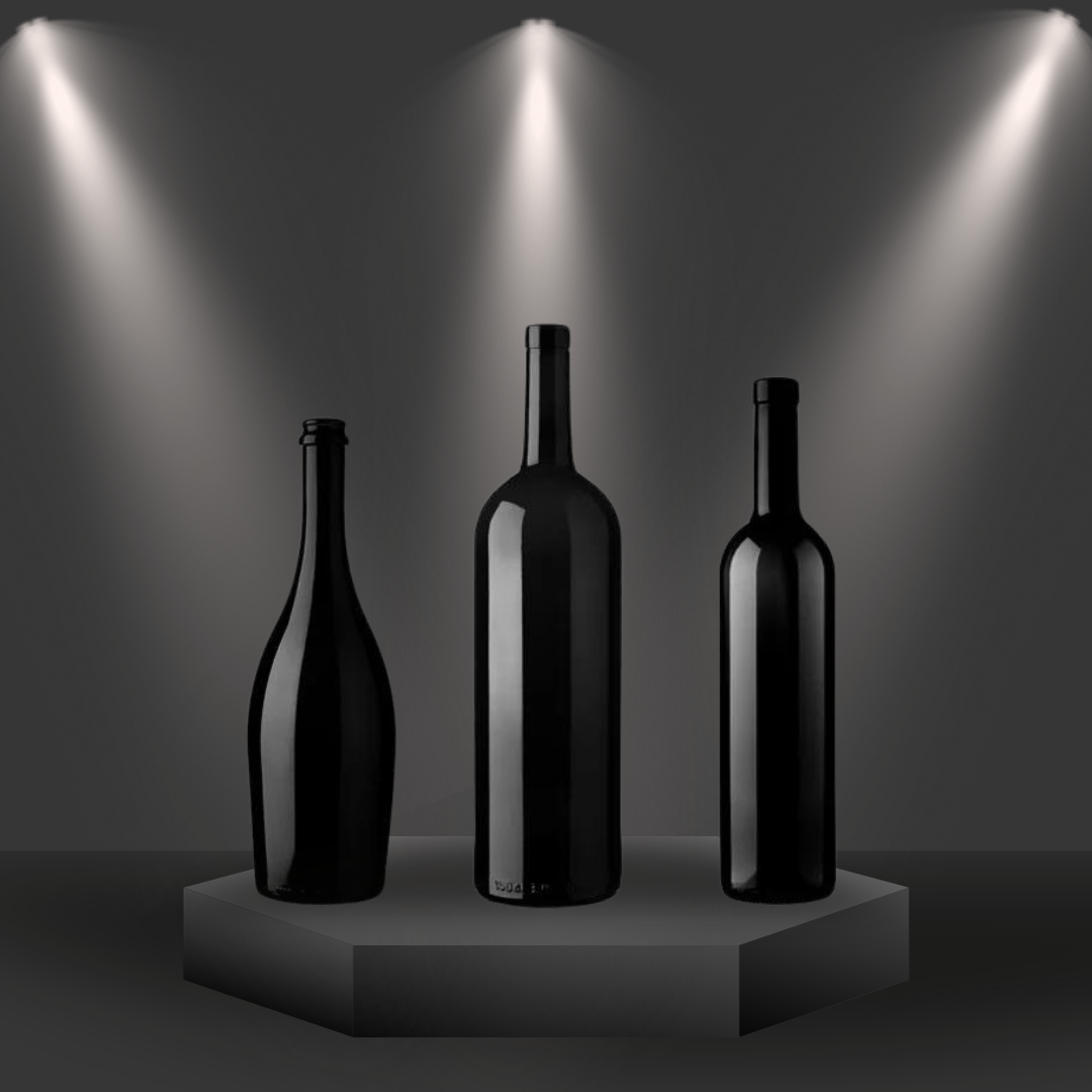 Black Glass Bottles - a novelty at Univerre Pro Uva SA